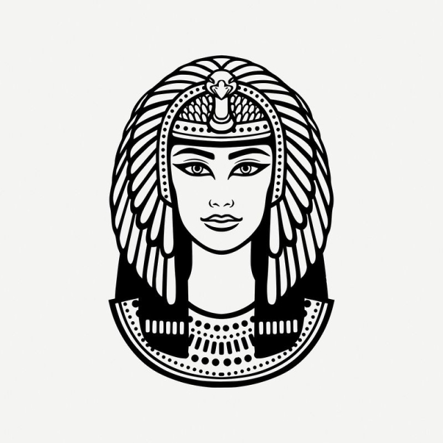 Free: Head of Cleopatra collage element, | Free PSD Illustration ...