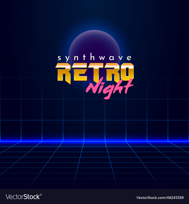 Free: headline signboard text synthwave retro night - nohat.cc