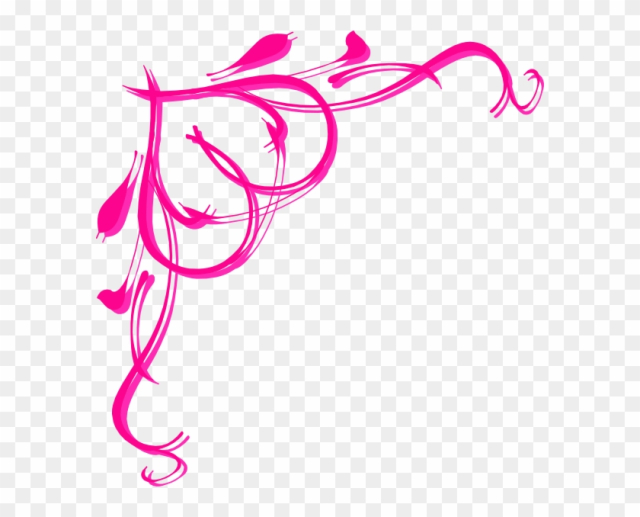 Free: Heart Border Clip Art - Pink Wedding Borders - nohat.cc