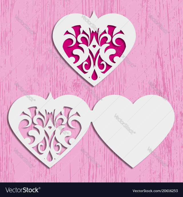 Free: Heart card for invitation or greeting vector image - nohat.cc