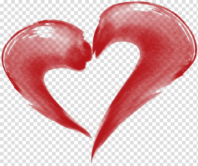 Free: Heart Drawing Red, Hand drawn hearts transparent background PNG ...