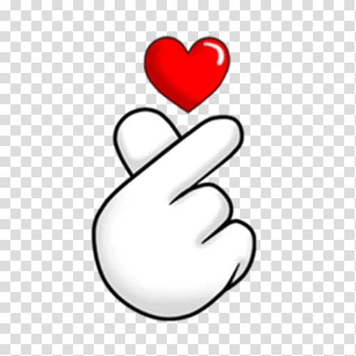 Free: Heart hand sign illustration, Sticker PicsArt Studio Telegram ...