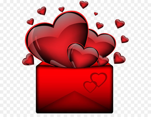 Free: Heart Valentine's Day Clip art - Hearts with Letter PNG Clipart ...