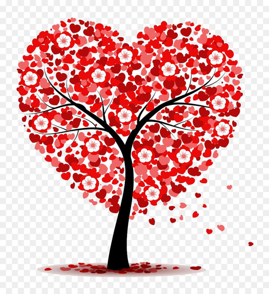 Free: Heart Valentines Day Tree Clip art - Love tree - nohat.cc