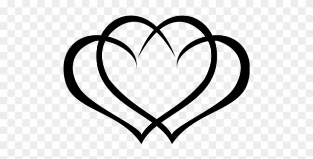 3 Interlocking Hearts Clip Art