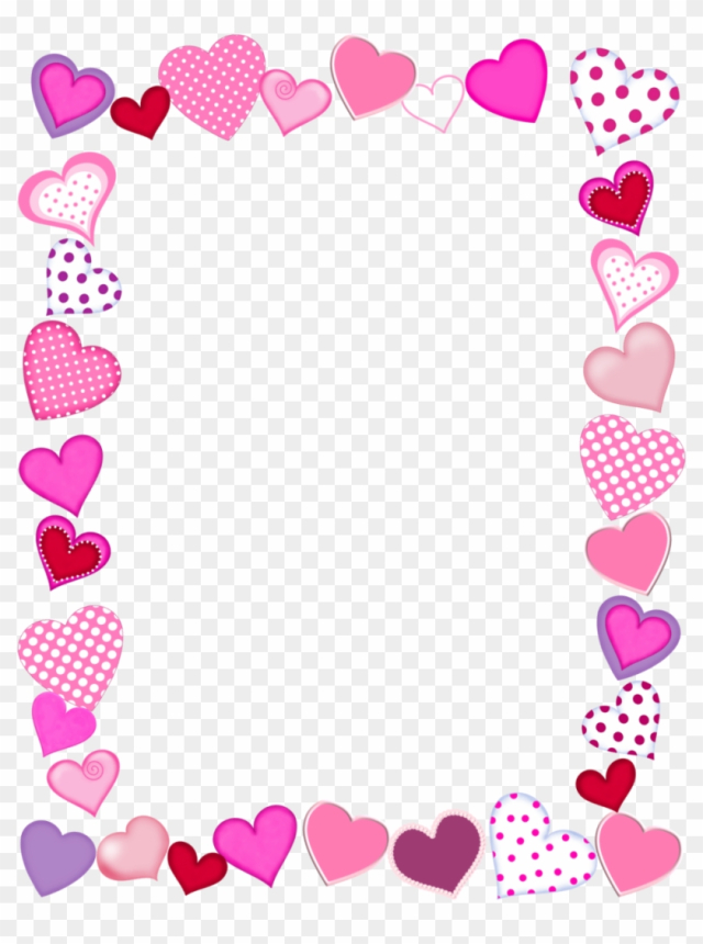 Free: Hearts Border Clip Art Heart Borders Free Vector In - Heart ...
