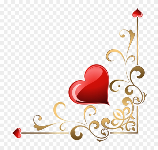 Free: Hearts Corners Lz 001 By Lyotta - Heart Corner Border Designs ...