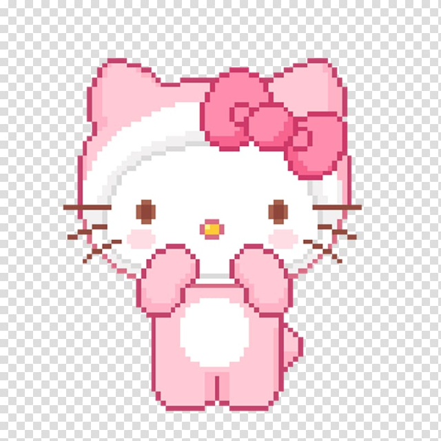 Free: Hello Kitty GIF Pixel Sanrio , hello kitty frame transparent ...