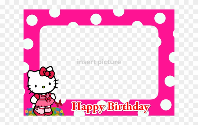 Free: Hello Kitty Pink Dots Frame Png - Hello Kitty Frames Png - nohat.cc