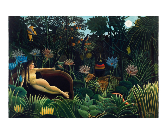 Free: Henri Rousseau art print, The Dream famous… | Free stock ...