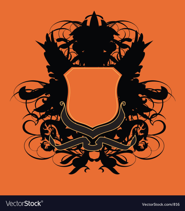 Free: Heraldry shield vector image - nohat.cc