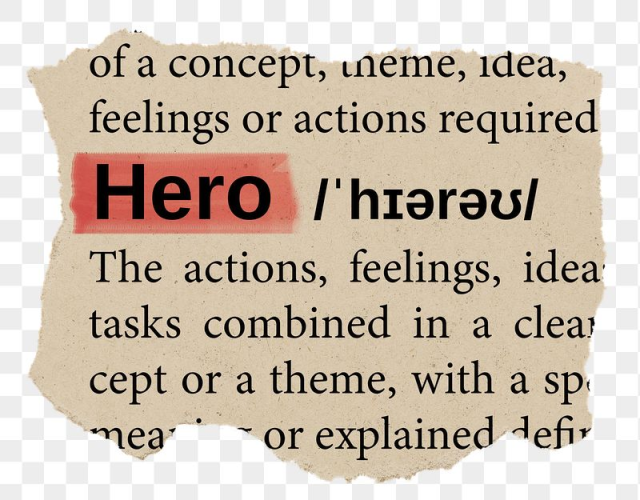 Free: Hero png word sticker, torn | Free PNG - rawpixel - nohat.cc