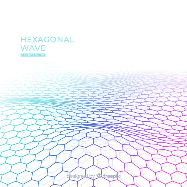 Free: Hexagonal wave background Free Vector - nohat.cc