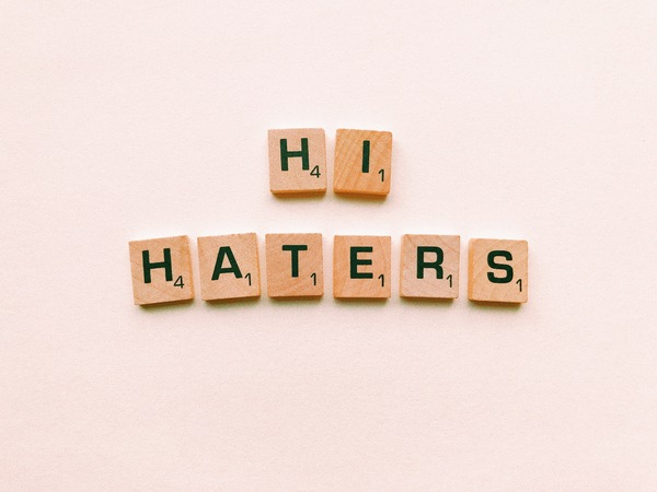 Free: Hi Haters Scrabble Tiles on White Surface - nohat.cc