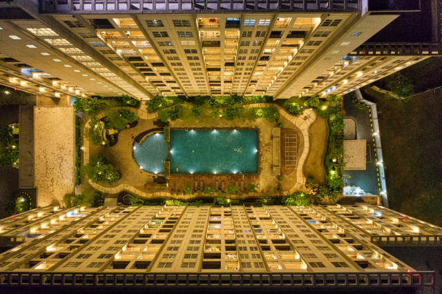 Free: High-angle Photography of Rectangular Green Swimming Pool in ...