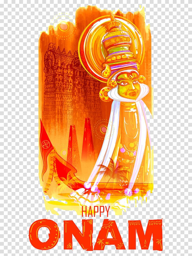 Free: Hindu Deity illustration, Kerala Onam Kathakali Sadhya, Drawing ...