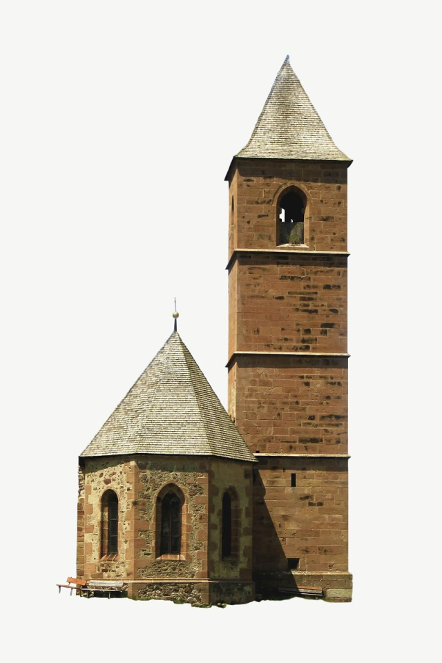 Free: Historical church architecture collage element | Free PSD ...