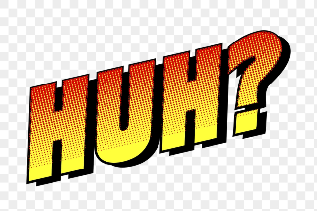 Free: Huh typography png sticker, comic | Free PNG - rawpixel - nohat.cc