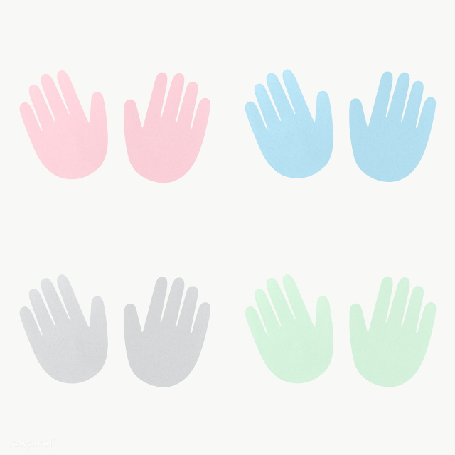 Free: Human hands paper craft set transparent png | Free transparent ...