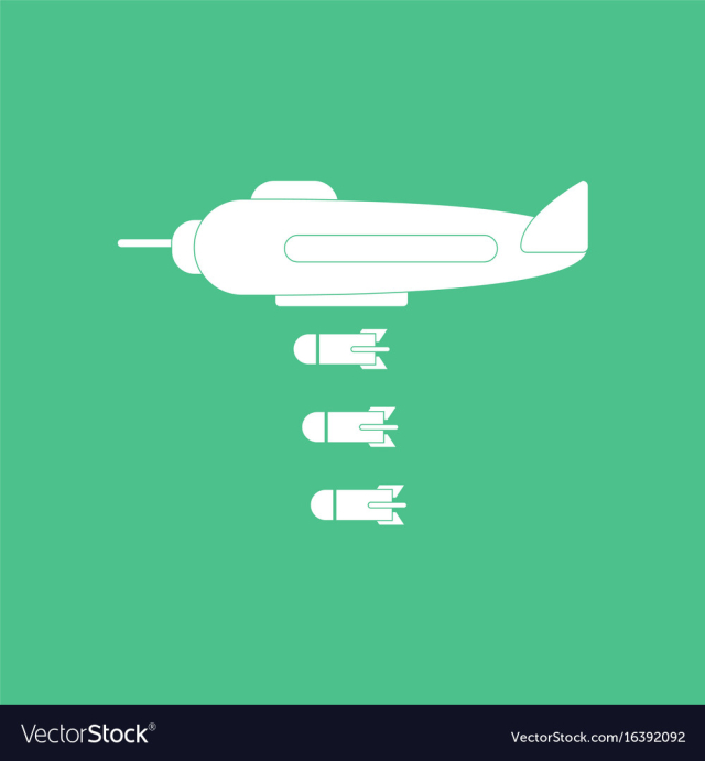Free: Icon bomber dropped the bombs vector image - nohat.cc