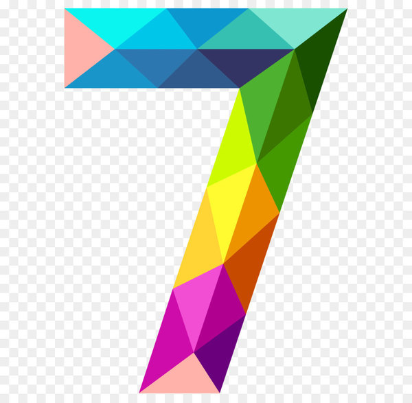 Free: Icon Clip art - Colourful Triangles Number Seven PNG Clipart ...