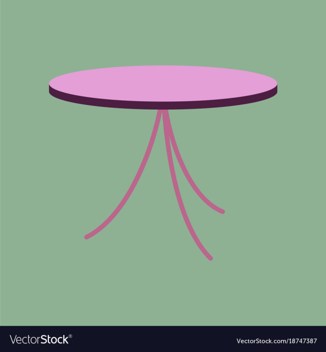 Free: Icon in flat design table vector image - nohat.cc