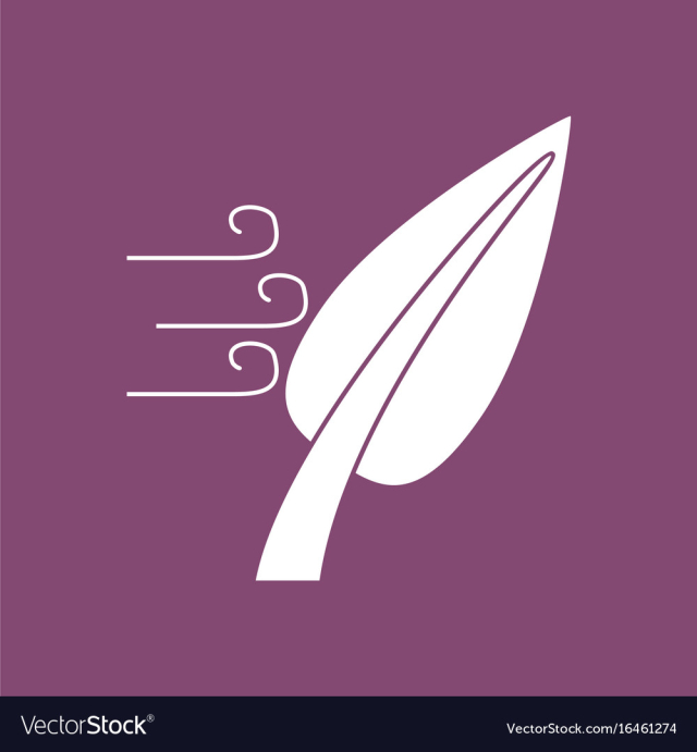 Free: Icon leaf and wind vector image - nohat.cc
