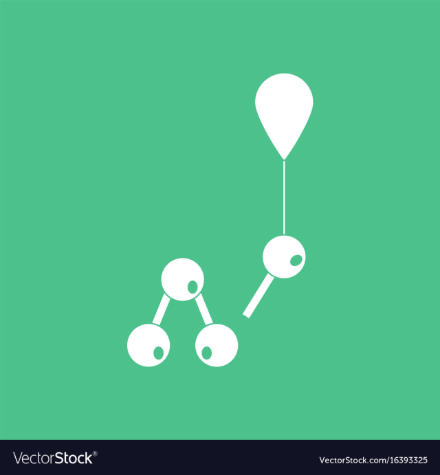 Free: Icon molecules and balloon vector image - nohat.cc