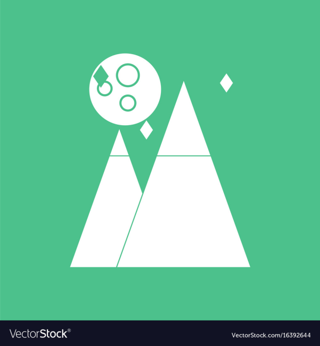 Free: Icon moon and pyramids vector image - nohat.cc