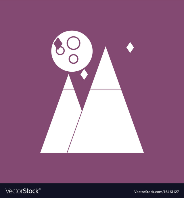 Free: Icon moon and pyramids vector image - nohat.cc