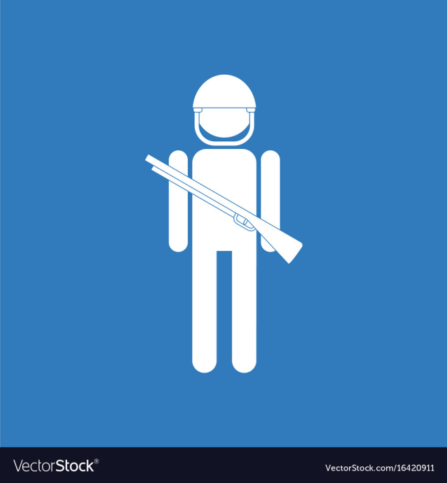 Free: Icon soldier with gun vector image - nohat.cc