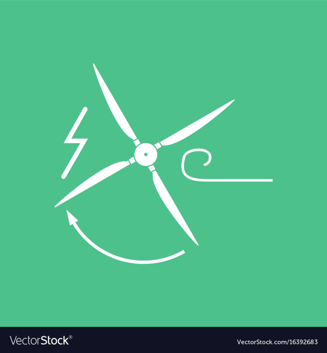 Free: Icon wind turbine vector image - nohat.cc