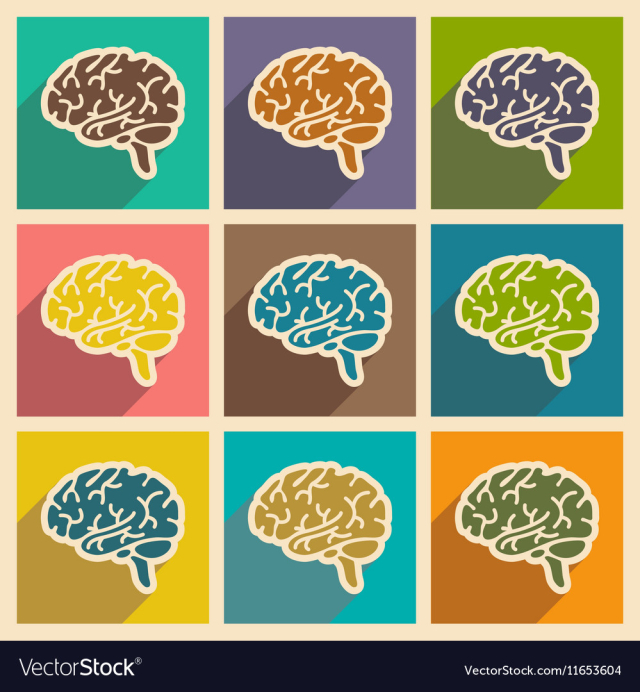Free: Icons of assembly human brain in flat style vector image - nohat.cc