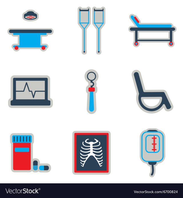 Free: Icons of assembly medical themed icons in flat vector image ...