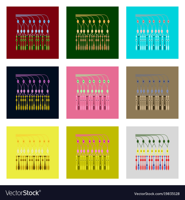 Free: Icons set in flat style structure retina vector image - nohat.cc