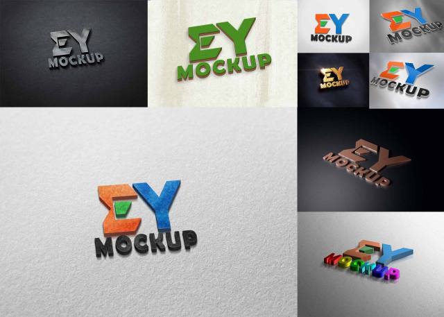 Free: Illustrator 3D Logo Mockup - nohat.cc