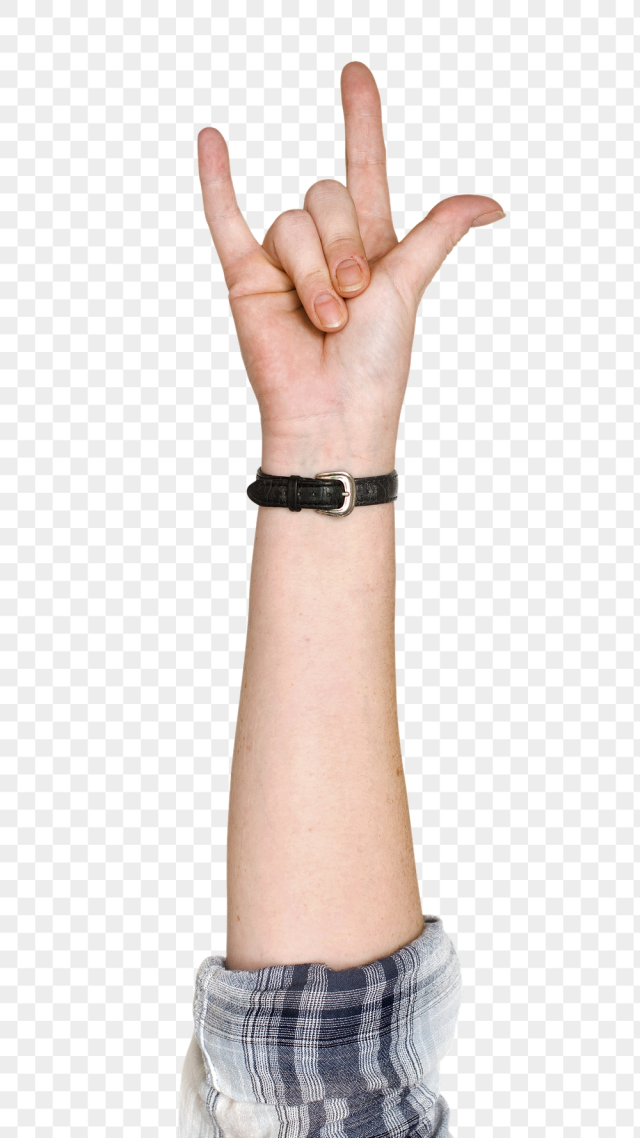 Free: ILY png hand gesture sticker, | Free PNG - rawpixel - nohat.cc