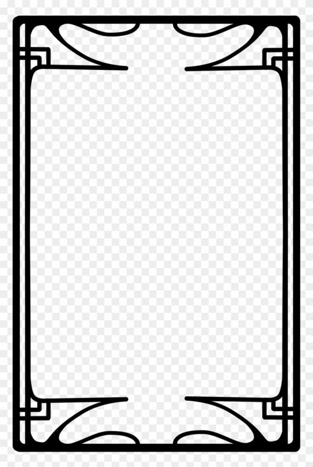 Free: Images For Art Deco Png - Tarot Card Frame - nohat.cc