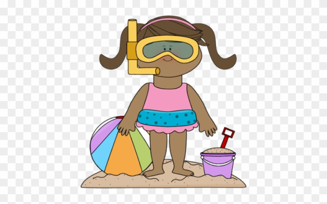 Free: Images Of A Beach - Girl At The Beach Clip Art - nohat.cc