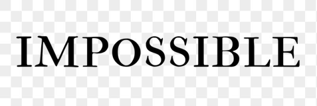 Free: Impossible word png, simple typography | Free PNG - rawpixel ...