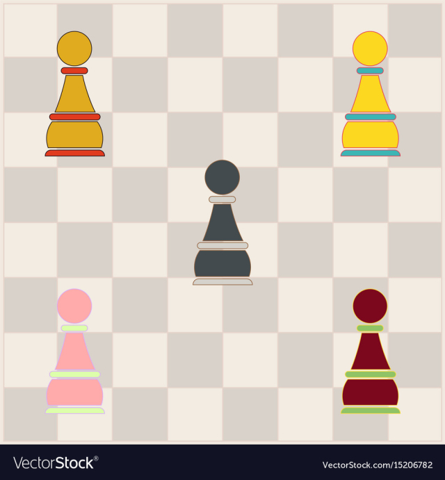 Free: In flat style chess pawn vector image - nohat.cc