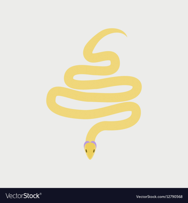 Free: In flat style snake vector image - nohat.cc