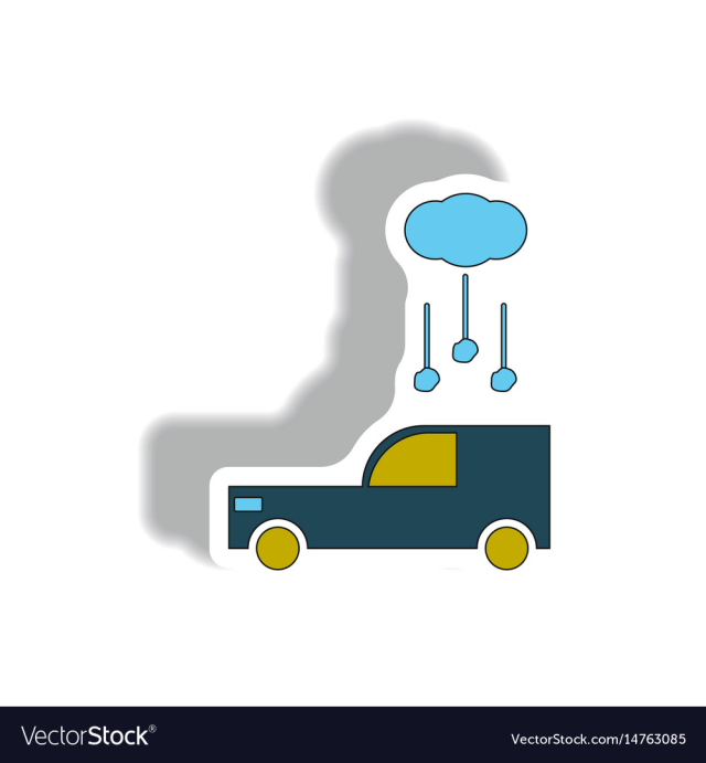 Free: In sticker design hail falling vector image - nohat.cc