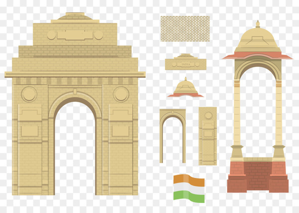Free: India Gate Gateway of India Clip art - Indian architecture - nohat.cc