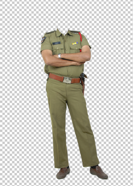 Free: Indian Police Frame PNG - nohat.cc