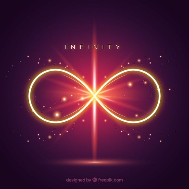 Free: Infinity symbol with lens flare effect - nohat.cc