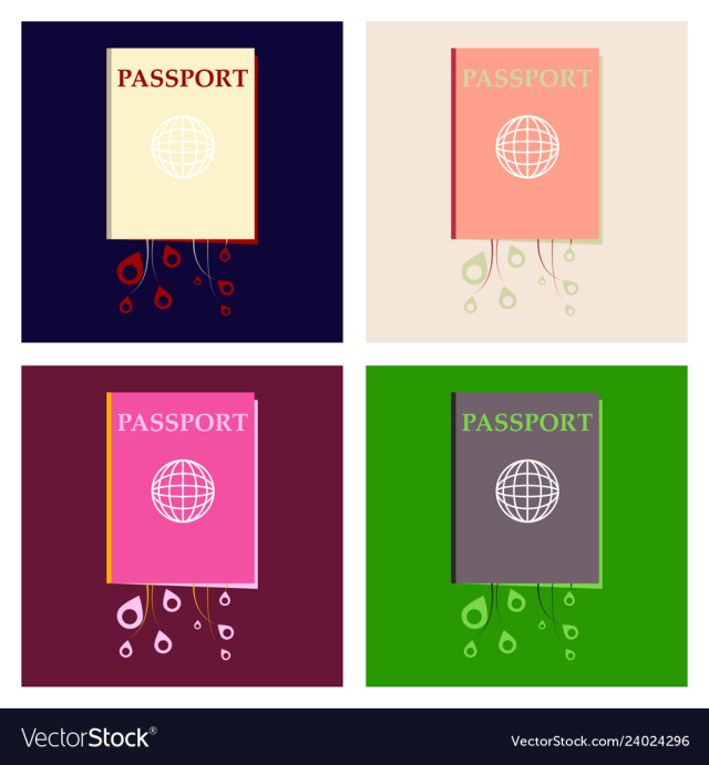 Free: International passport template with sample vector image - nohat.cc