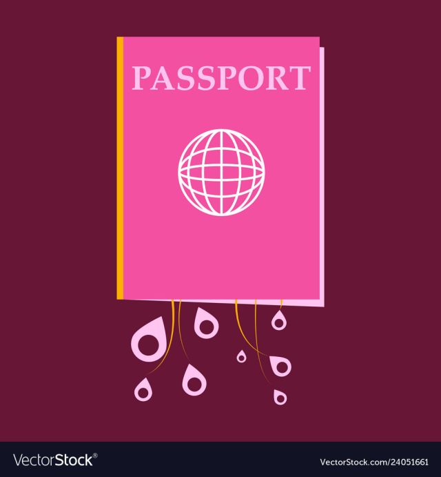 Free: International passport template with sample vector image - nohat.cc