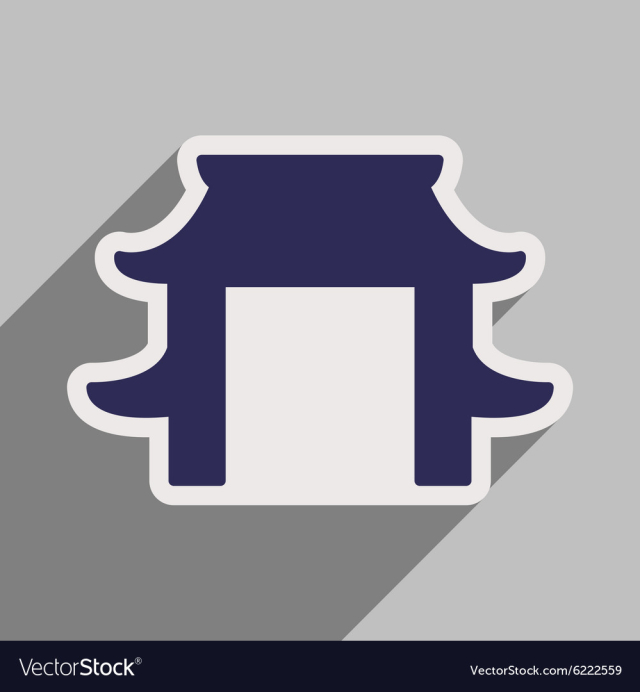 Free: Japanese arch vector image - nohat.cc
