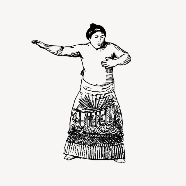 Free: Japanese sumo wrestler drawing, vintage | Free Vector ...